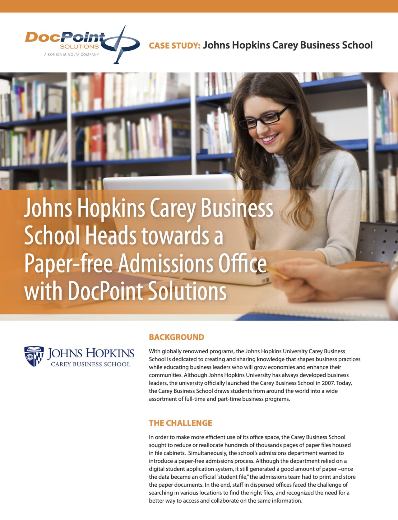 Johns Hopkins Carey Business School | DocPoint Solutions