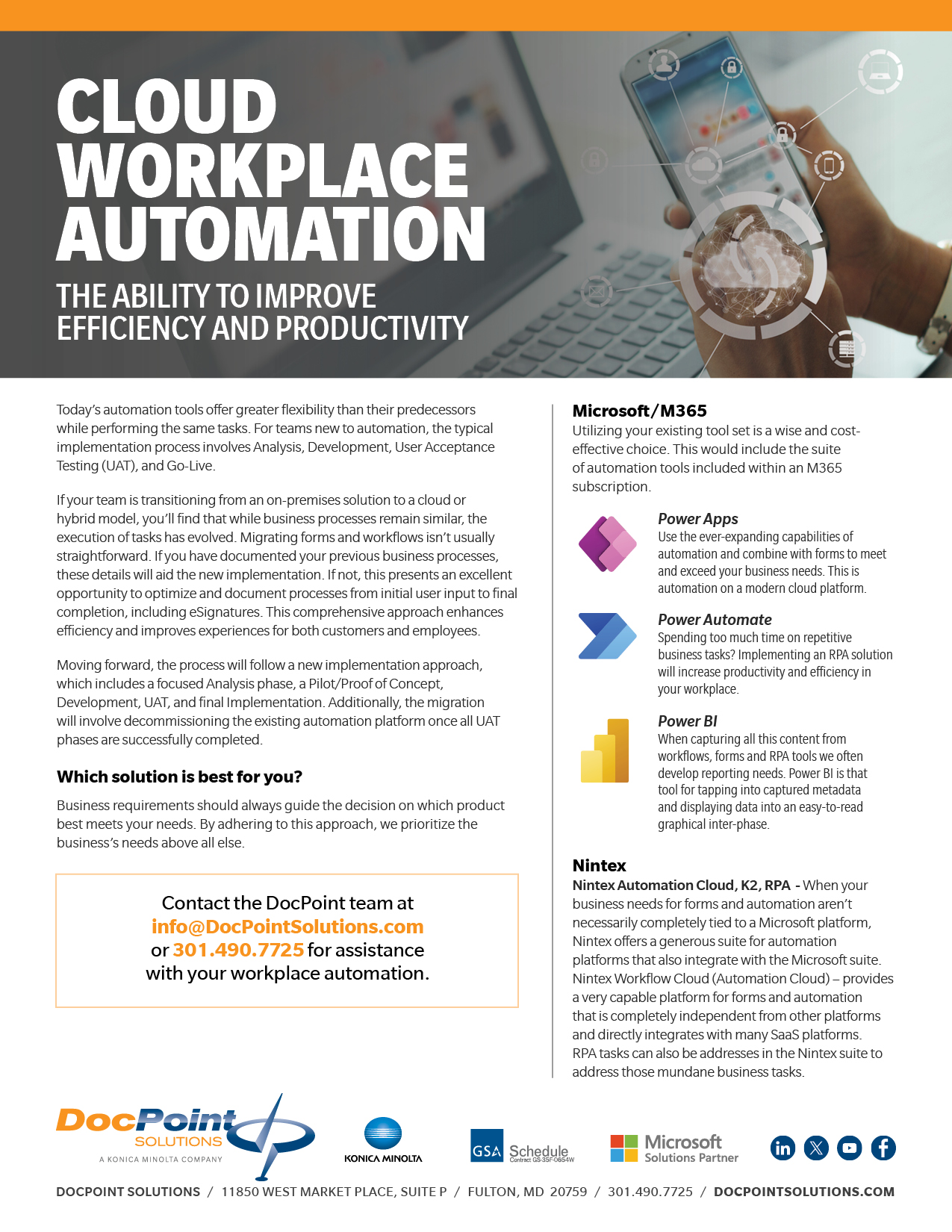 Cloud Workplace Automation | DocPoint Solutions